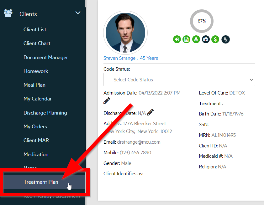 Wiley Treatment Plan