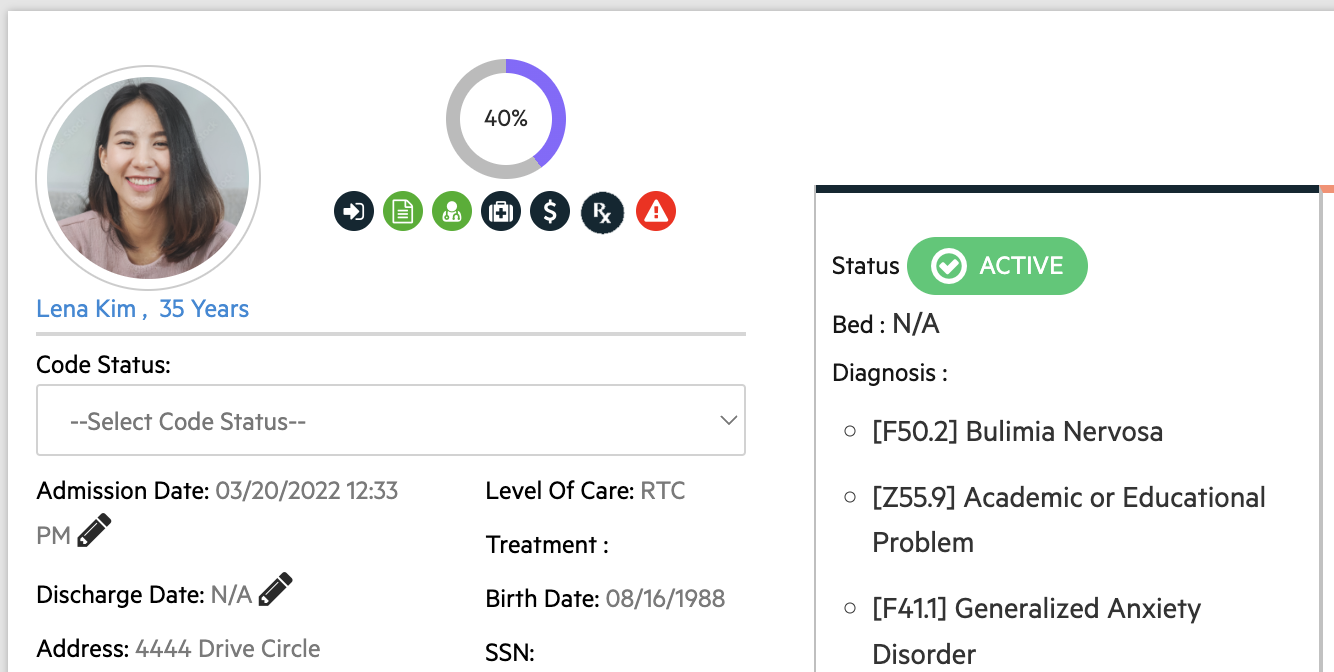 Adding a Diagnosis to the Client Chart